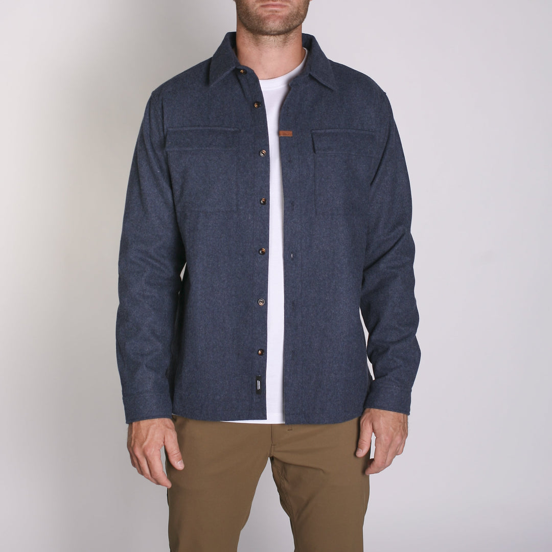 Winthrop Woolly Flannel Navy – Imperial Motion